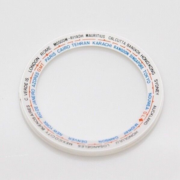 White Inner Chapter Ring Seiko World Time GMT 6117-6400 , 6117-6409 Na ...