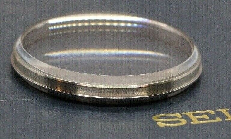 New Bezel W Glass Crystal Seiko Jumbo 6138-3002 6138-3005 6138-3003 36 ...